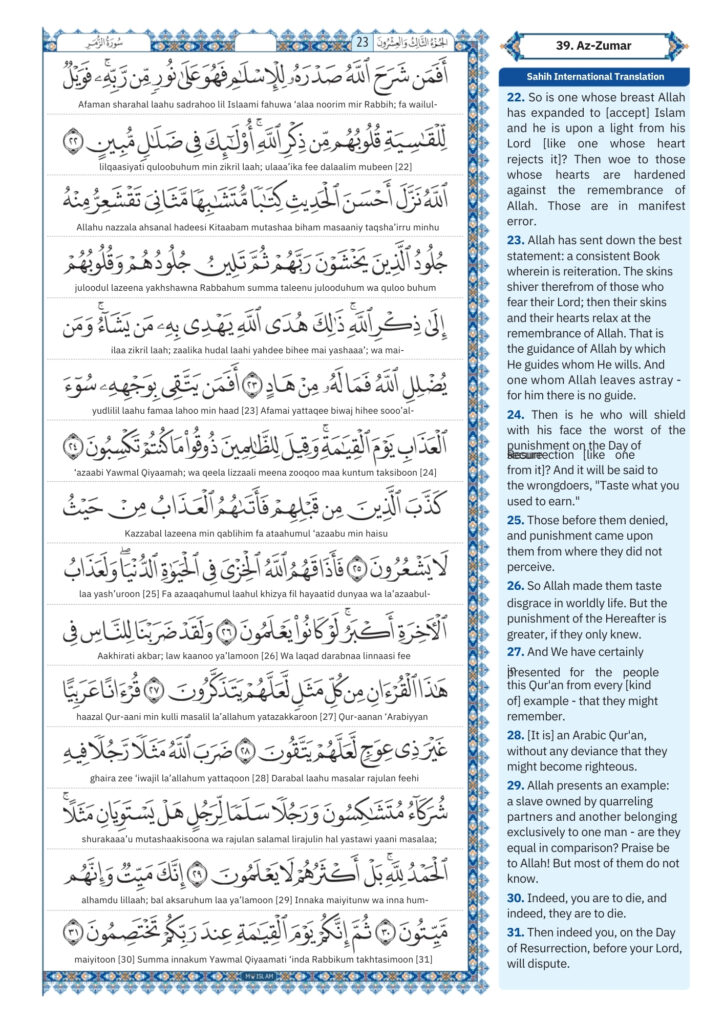 Surah Az-Zumar Transliteration Read Surah Ghafir Online 40