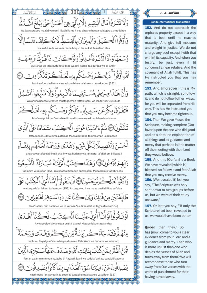 surah anam Transliteration: Understanding, Recitation, and Benefits 6